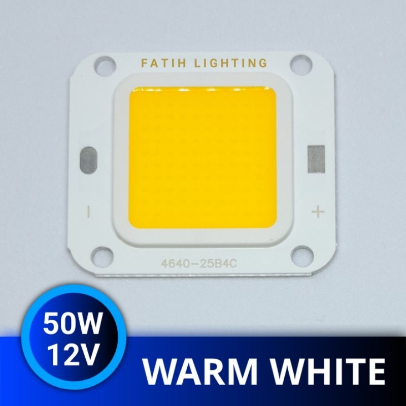Jual Sparepart Lampu Sorot LED 50 Watt 12 Volt DC Tipe 25B4C Warm White ...