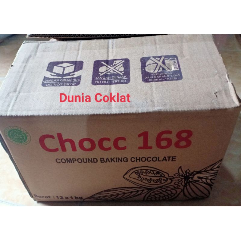 Jual Coklat Batangan coklat compound Chocc168 kemasan dus isi 12kg ...