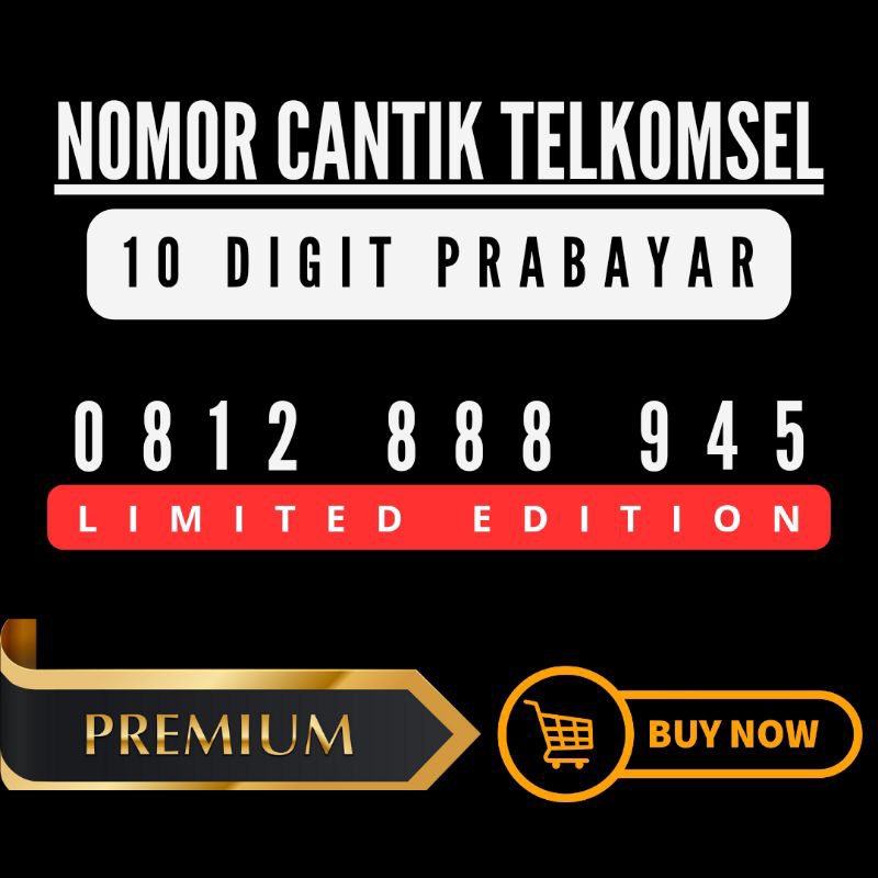 Jual nomer cantik telkomsel prabayar 10 digit premium (bukan kartu hallo) + sangat mudah dihafal ...