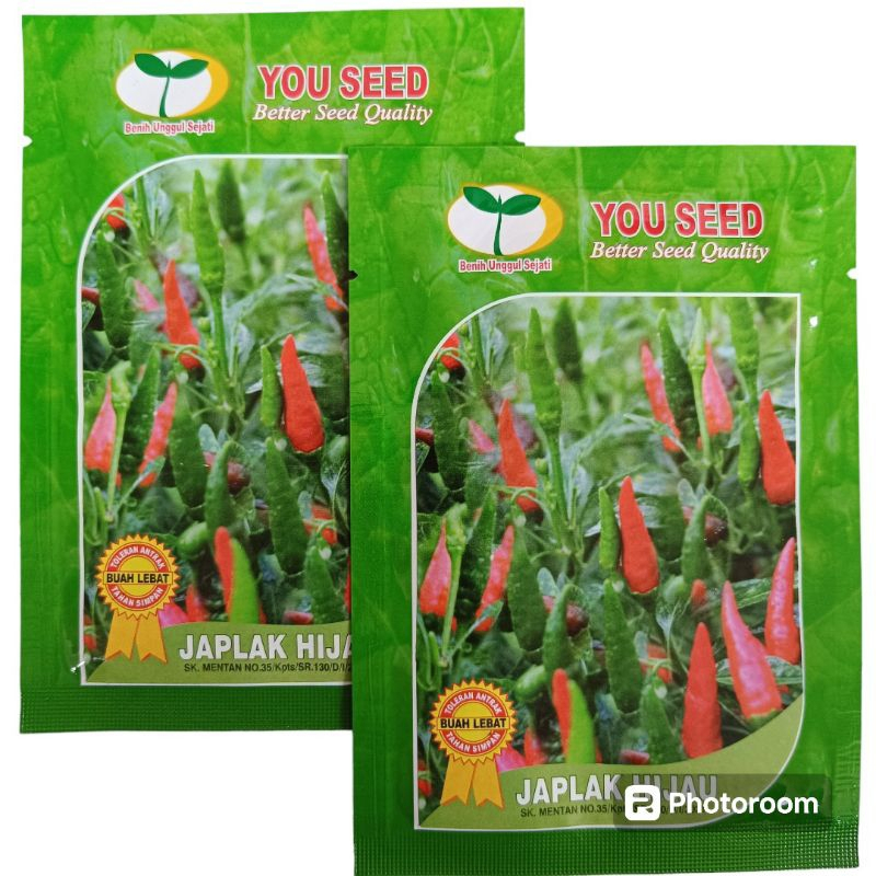 Jual Benih Bibit Cabe Rawit Hijau Unggul JAPLAK HIJAU Isi 10 Gram ...