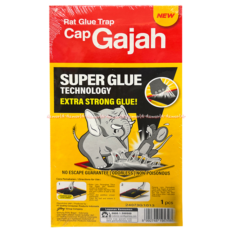 Jual Cap Gajah Lem Perangkap Tikus Ekstra Lengket Suker Glue Strong ...