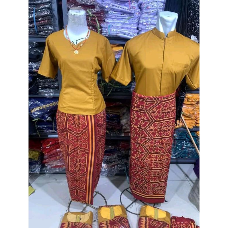 Jual baju set toraja pria wanita baju adat tenun blanket etnik japera | Shopee Indonesia