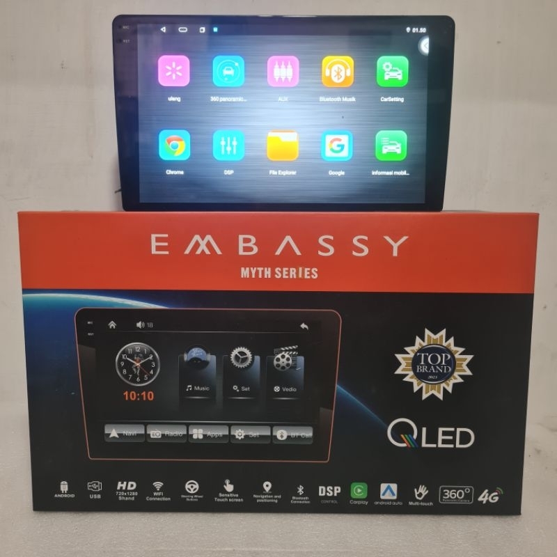 Jual head unit Android 9 inch ram 6/128 Built in SIMCARD 4G | Shopee ...