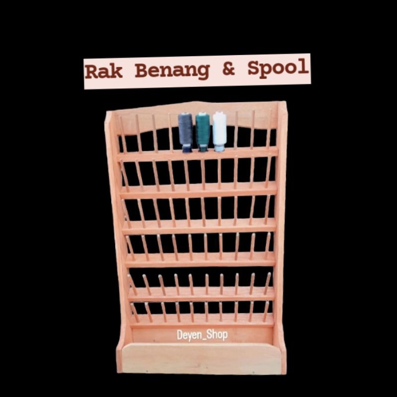 Jual RAK BENANG JAHIT/TEMPAT PENYIMPANAN BENANG/RAK SPOOL/TEMPAT SPOL ...