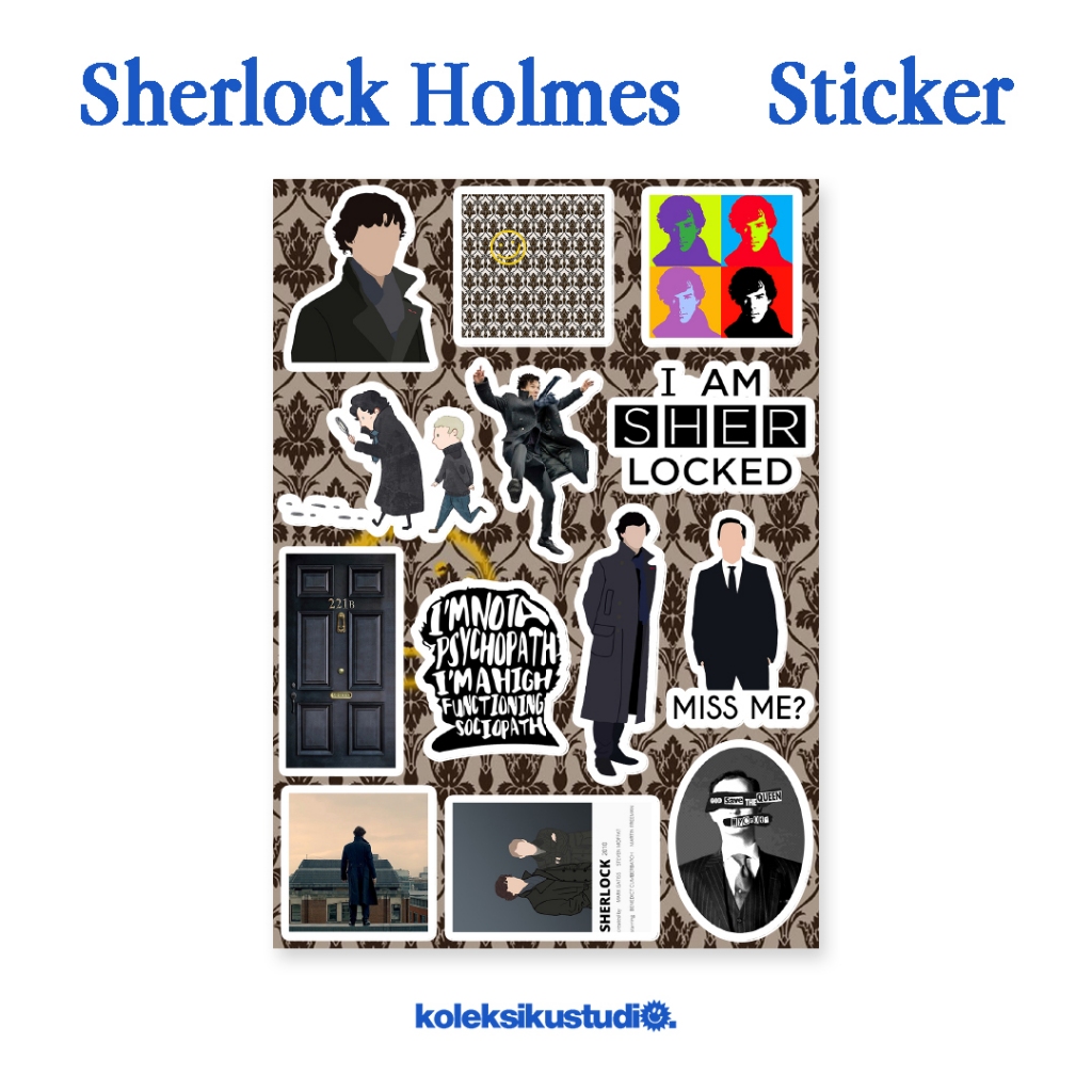 Jual Stiker Sherlock Holmes Sticker Movie Film Aesthetic Lucu Stiker HP ...