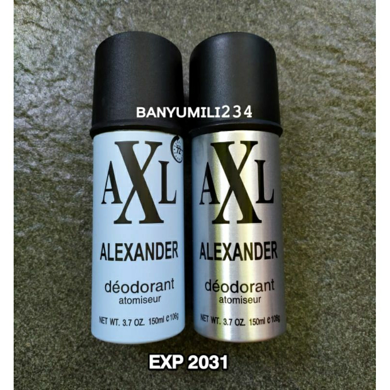 Jual AXL DEODORANT SPRAY BIRU - SILVER 150ml (EXTRA Buble+Kardus ...