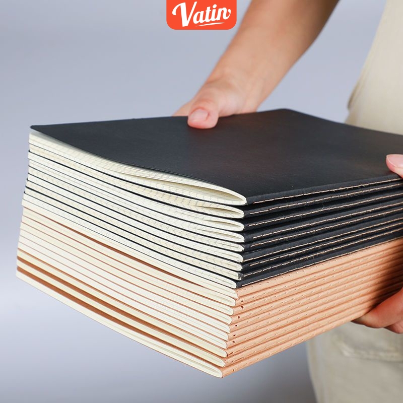 Jual Hitam/Kraft A5/B5 Notebook Buku 36 Lembar lined/Grid/Blank -Vatin ...
