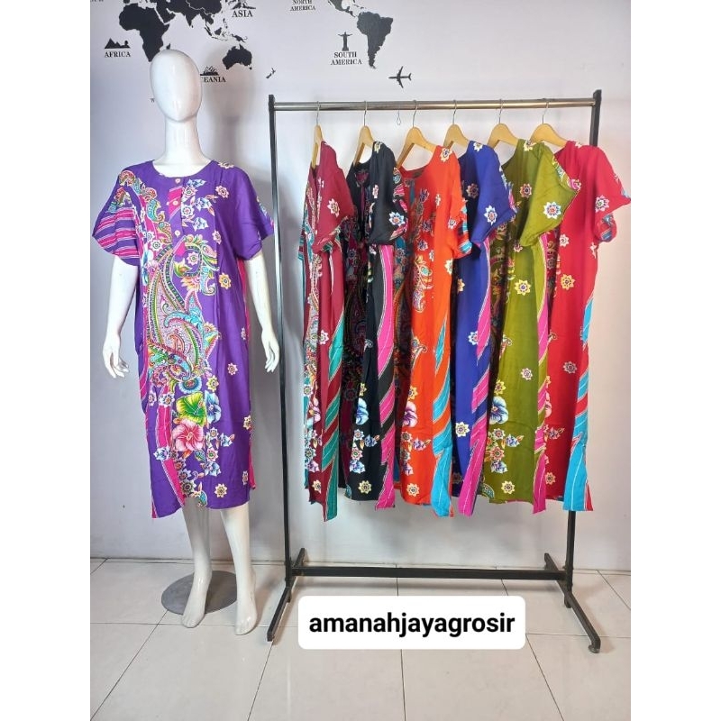 Jual Kencana Ungu Daster model 08 100% Original Label Hijau | Shopee ...