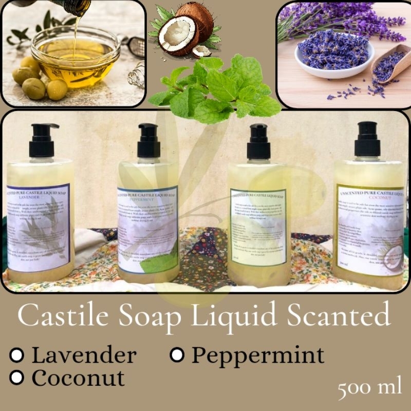 Jual CASTILE SOAP SABUN MANDI SABUN NATURAL ALAMI TANPA SLS DENGAN ...