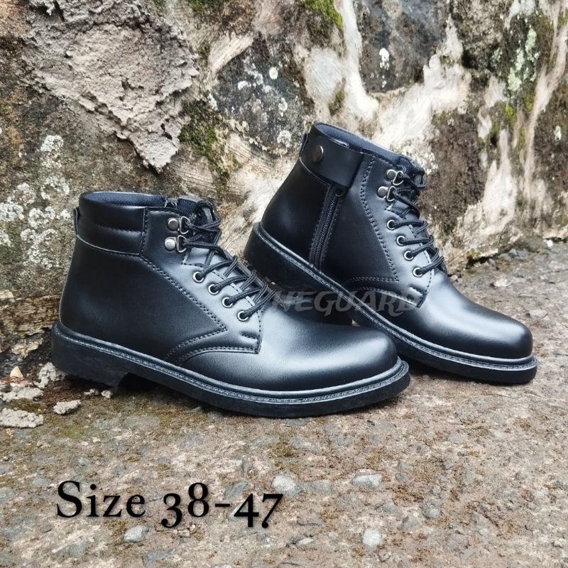 Jual Sepatu Pdh Formal Tinggi Tali Resleting Dinas kerja Satpam ...