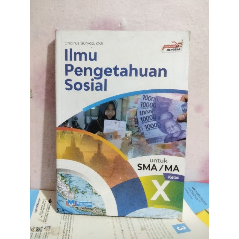 Jual buku ips/ilmu pengetahuan sosial kelas 10/X/1 sma/ma masmedia kurmer/kurikulum merdeka ...