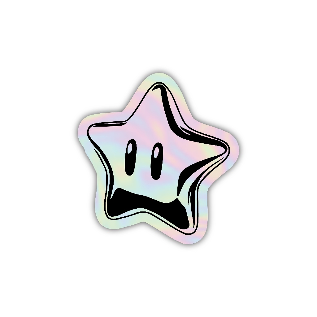 Jual Z122 sticker bintang star, stiker hologram satuan | Shopee Indonesia