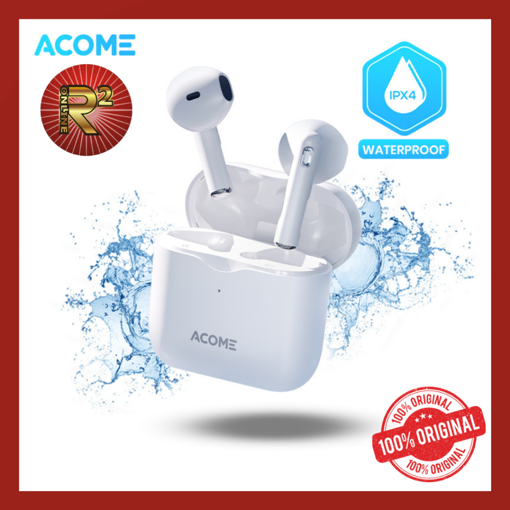Jual Acome Inpods AT01 Headset Earphone TWS Bluetooth 5.3 IPX4 ...