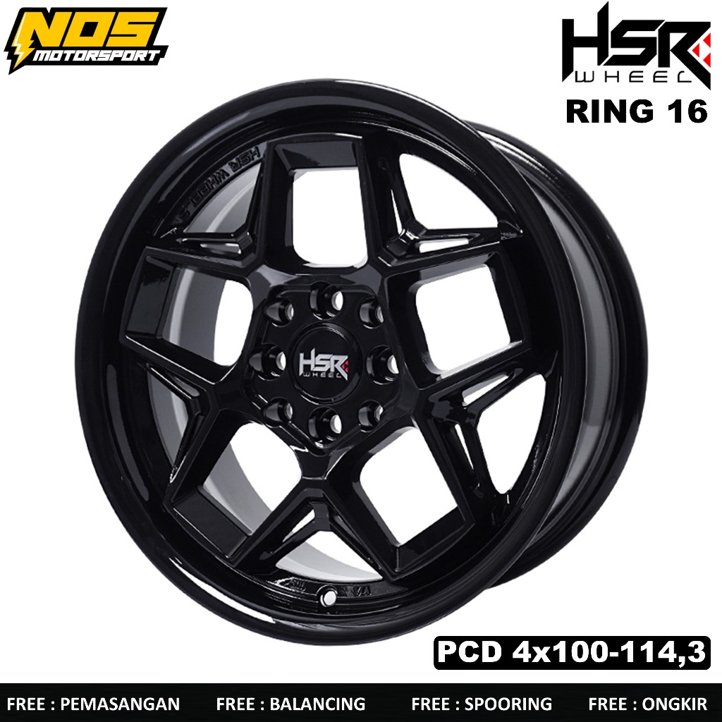 Jual Velg hsr wasile ring 16 pcd 4x100 & 4x114,3 lebar 7 warna hitam,bronze,hyper black, silver ...