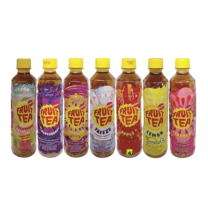 Jual Sosro FRUIT TEA - Minuman Teh Rasa Buah - 350ml BOTOL | Shopee Indonesia