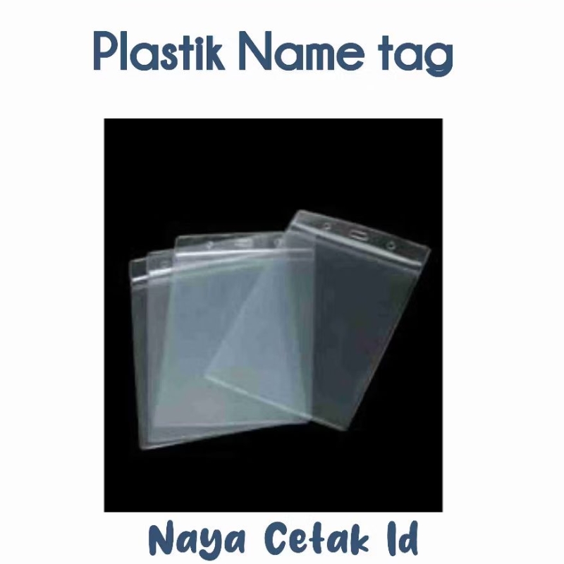 Jual plastik name tag uk. 10 x 16 cm, harga persatuan | Shopee Indonesia