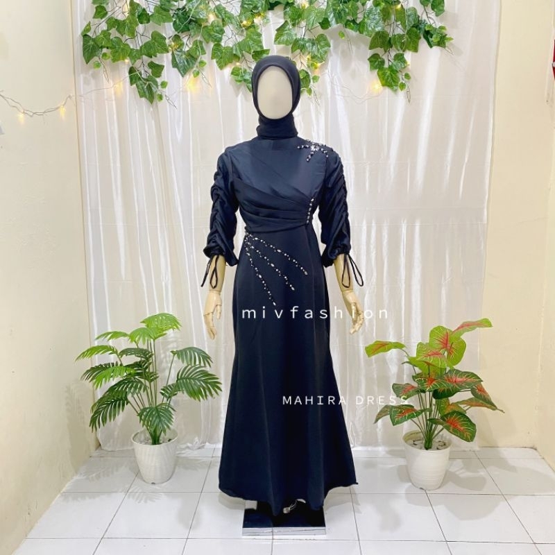 Jual Mahira dress gaun bridesmaid rok mermaid gaun kondangan kekinian ...