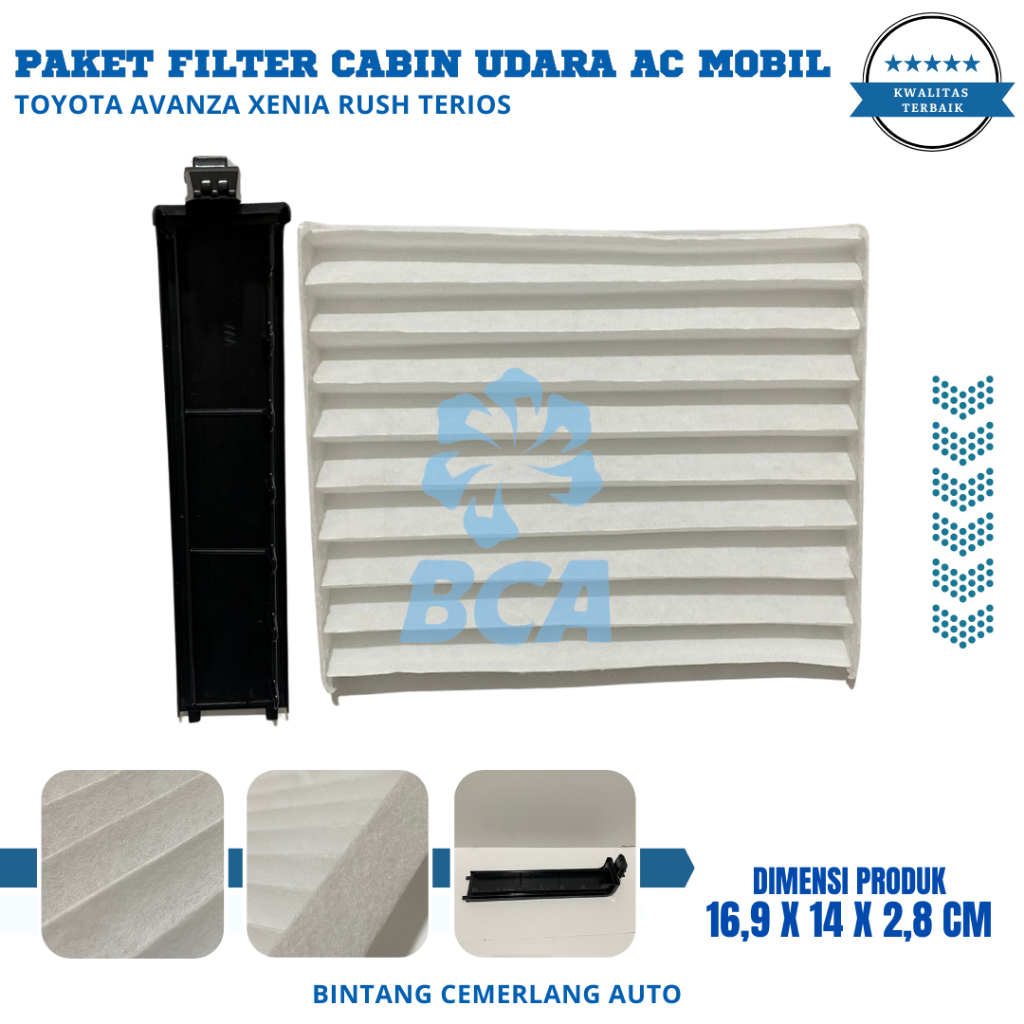 Jual PAKET FILTER CABIN UDARA KABIN SET COVER AC Mobil Toyota Avanza ...