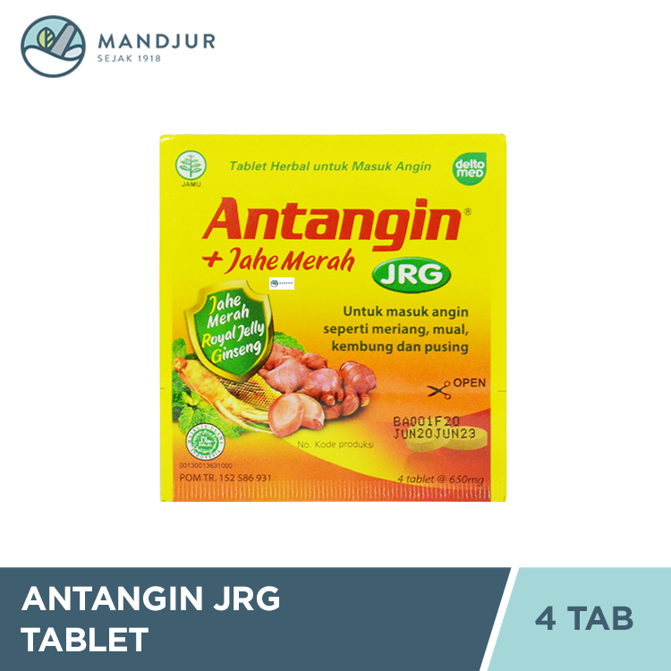 Jual Antangin JRG 4 Tablet - Obat Masuk Angin, Meriang, Mual, Pusing ...