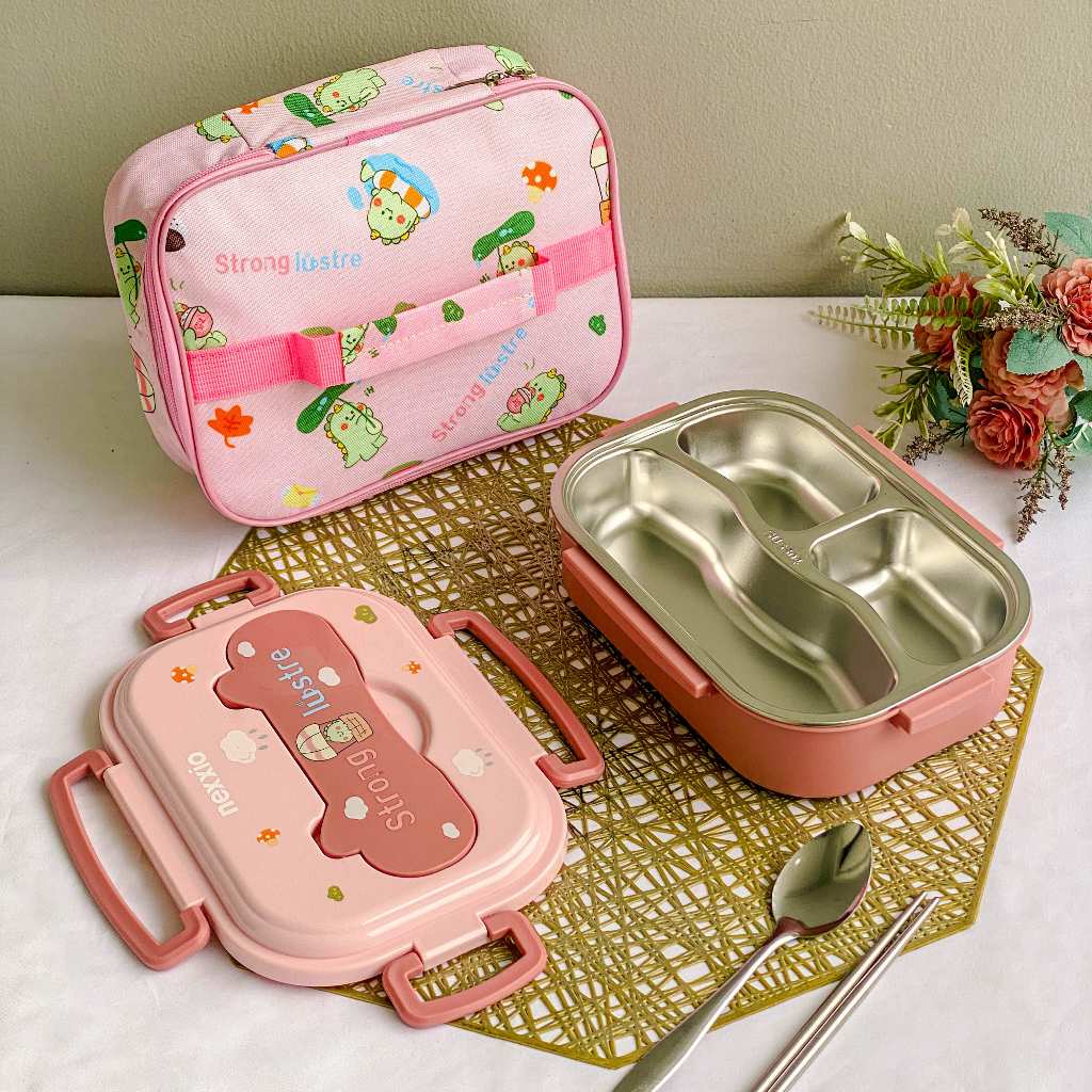 Jual Aveline Lunch Box Kotak Makan 3 Sekat 4 Sekat 5 sekat SUS 304 ...