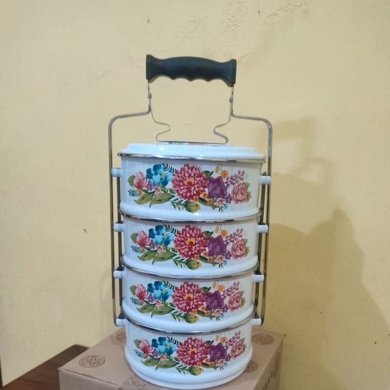 Jual rantang susun rantang sawah rantang seng motif rantang putih motif ...