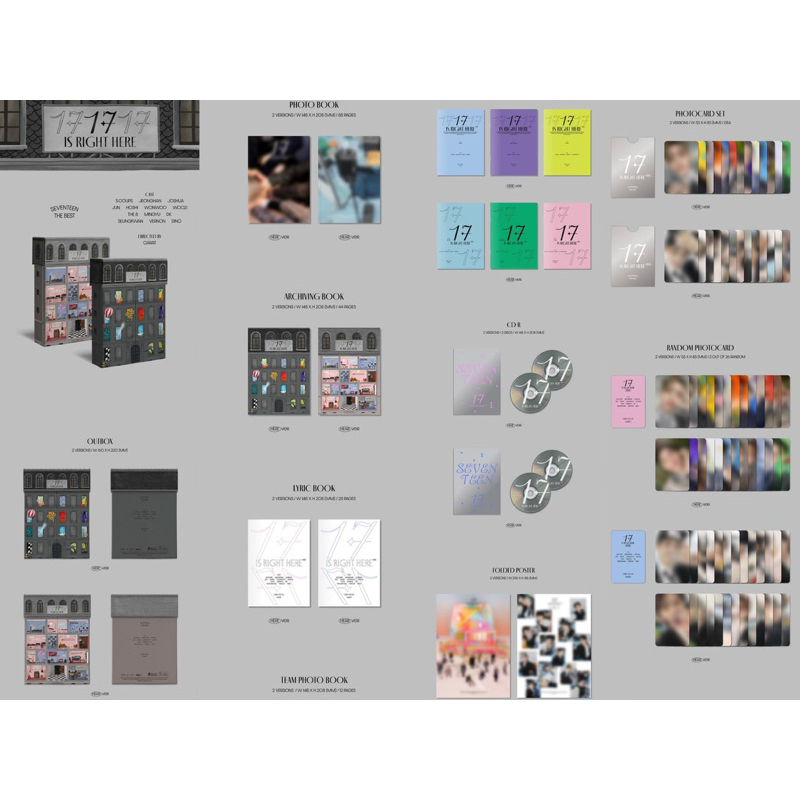 Jual [Ready Stock] Sharing SEVENTEEN BEST ALBUM '17 IS RIGHT HERE - HEAR ver. | Shopee Indonesia