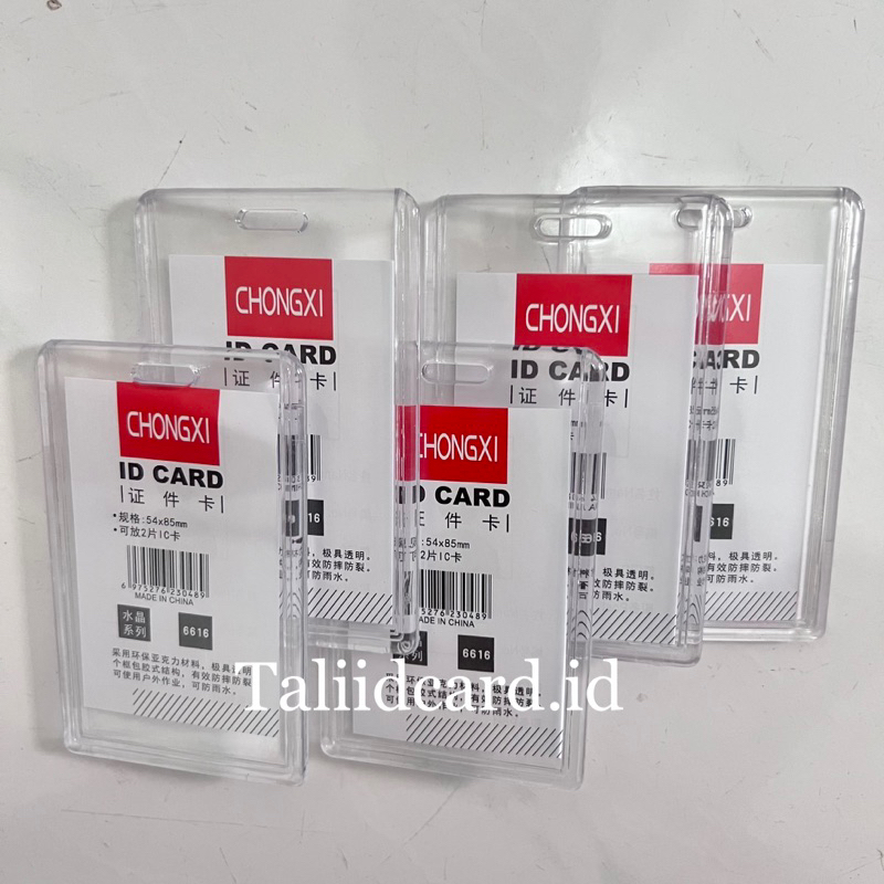 Jual Frame Card Holder ORIGINAL CHONG XI TEBAL Akrilik CHONGXI ASLI Acrylic id card casing ...