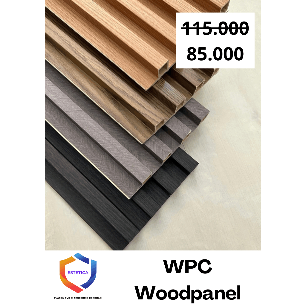 Jual WPC Wood Wall Panel PVC Dekorasi Dinding Wallpanel Pengganti ...
