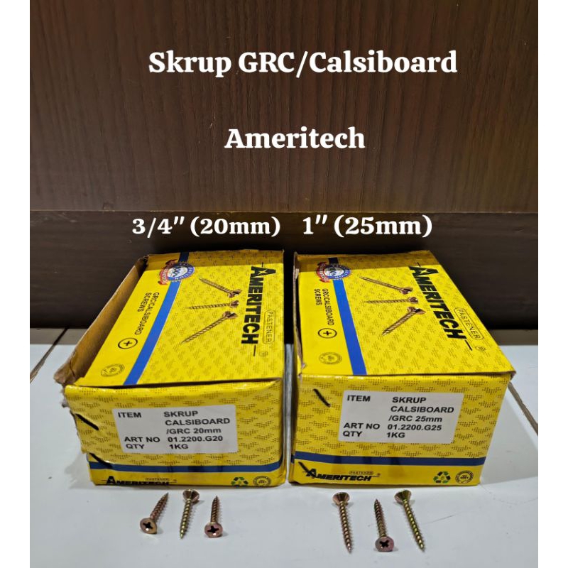 Jual Skrup GRC/Calsiboard, Baut Skrup Kuning, Skrup Chrome Gerigi ...
