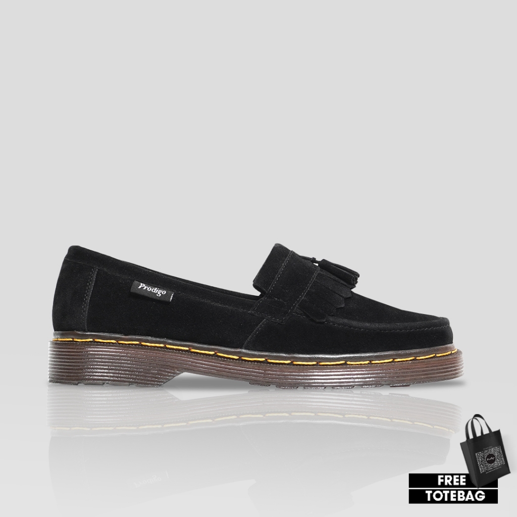 Jual Prodigo * Sepatu Pria Barito Suede Black | Sepatu Formal ...