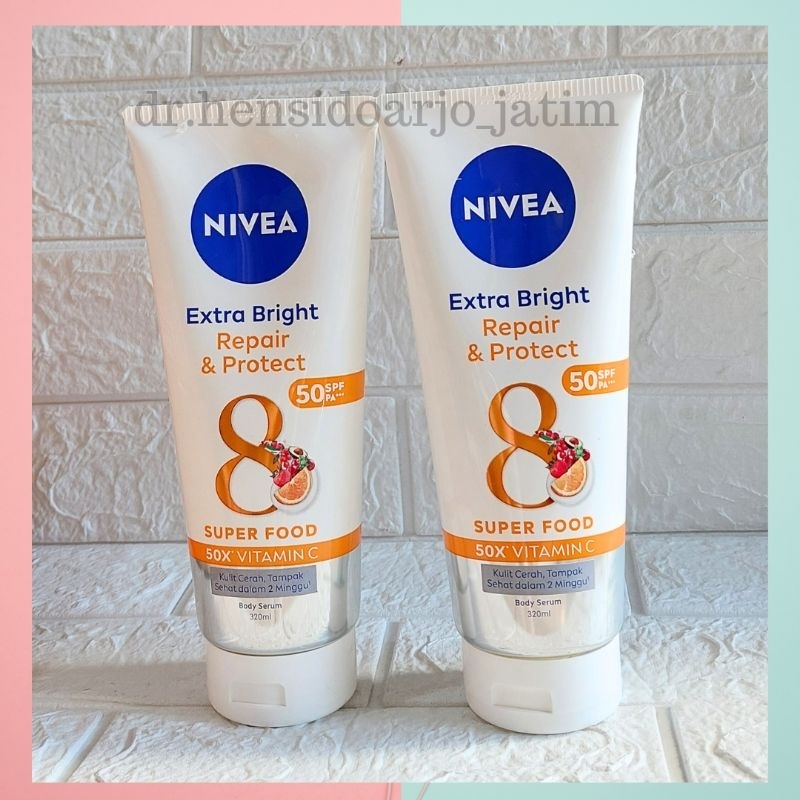 Jual NIVEA BIG SIZE Extra Bright Repair & Protect SPF 50 320mL Hand ...