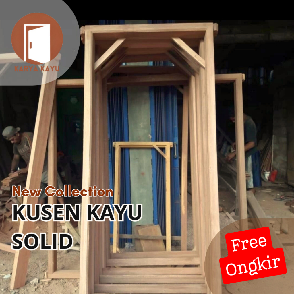 Jual Kusen Kayu Solid Kusen pIntu | Shopee Indonesia