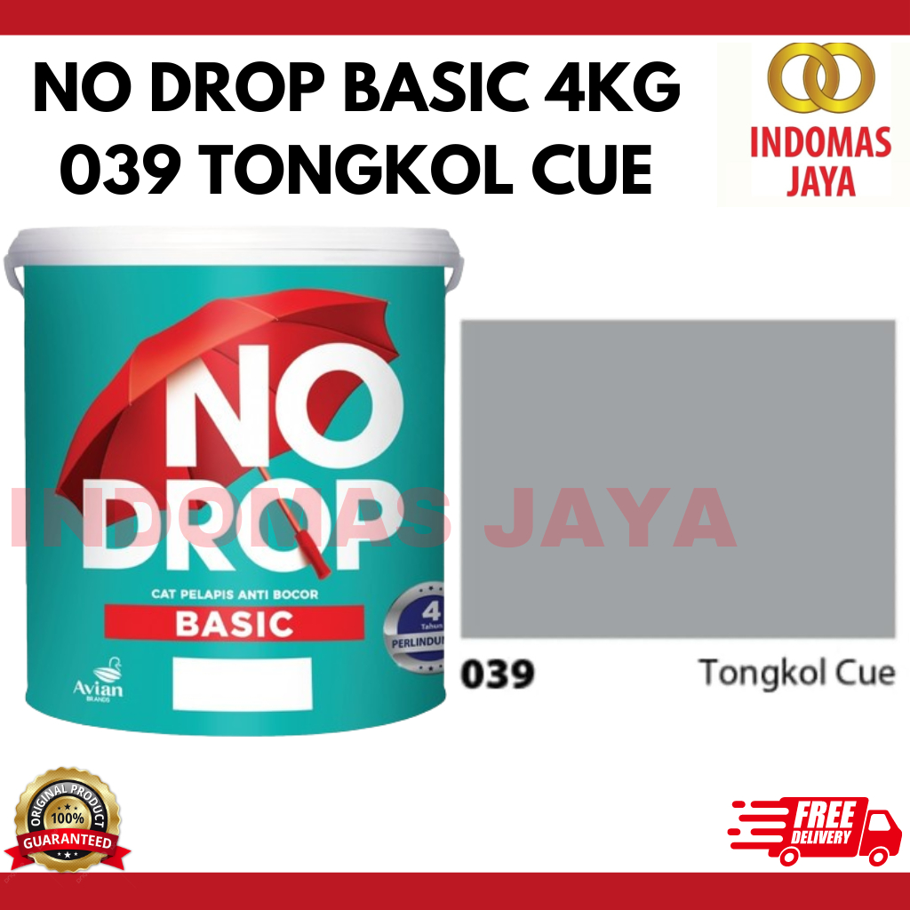 Jual No drop basic cat pelapis anti bocor kemasan galon 4kg 039 TONGKOL ...