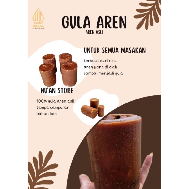 Jual GULA AREN ASLI TAMPA CAMPURAN BAHAN APAPUN PER 500grm | Shopee ...