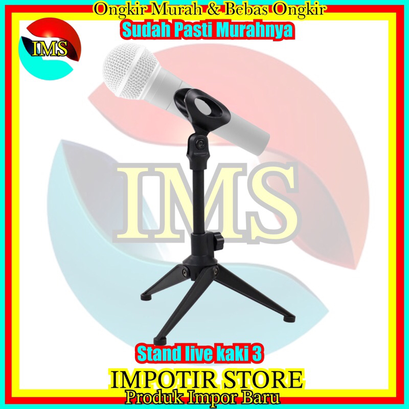 Jual Stand mic Mix live meja pendek Kaki 3 Original import Produk Baru ...