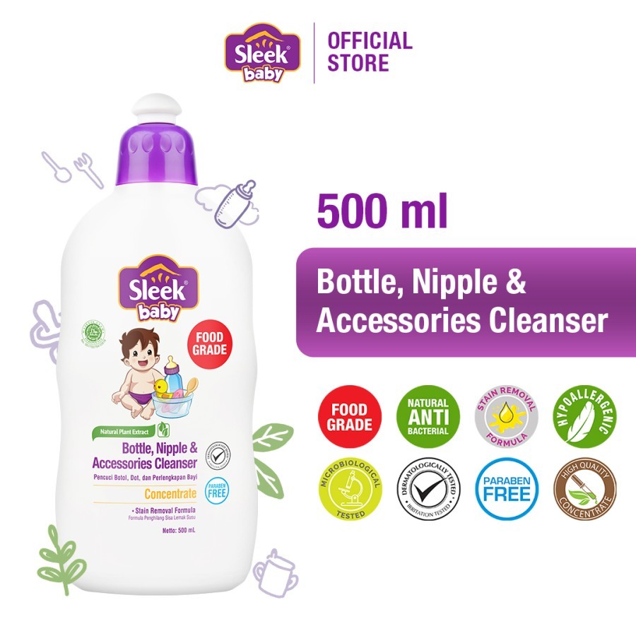 Jual Sleek cuci botol kemasan botol 500ml liquid cleanser / permbersih ...