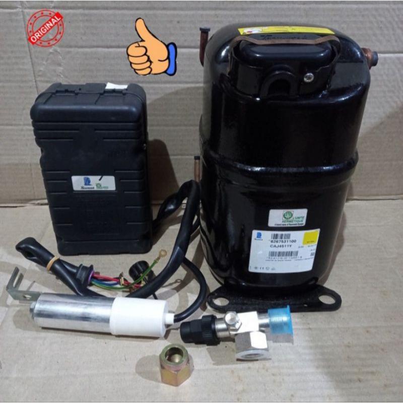Jual Tecumseh Compressor R 134a CAJ 4511 Y 1 HP 220-240 Volt (Hermetic ...
