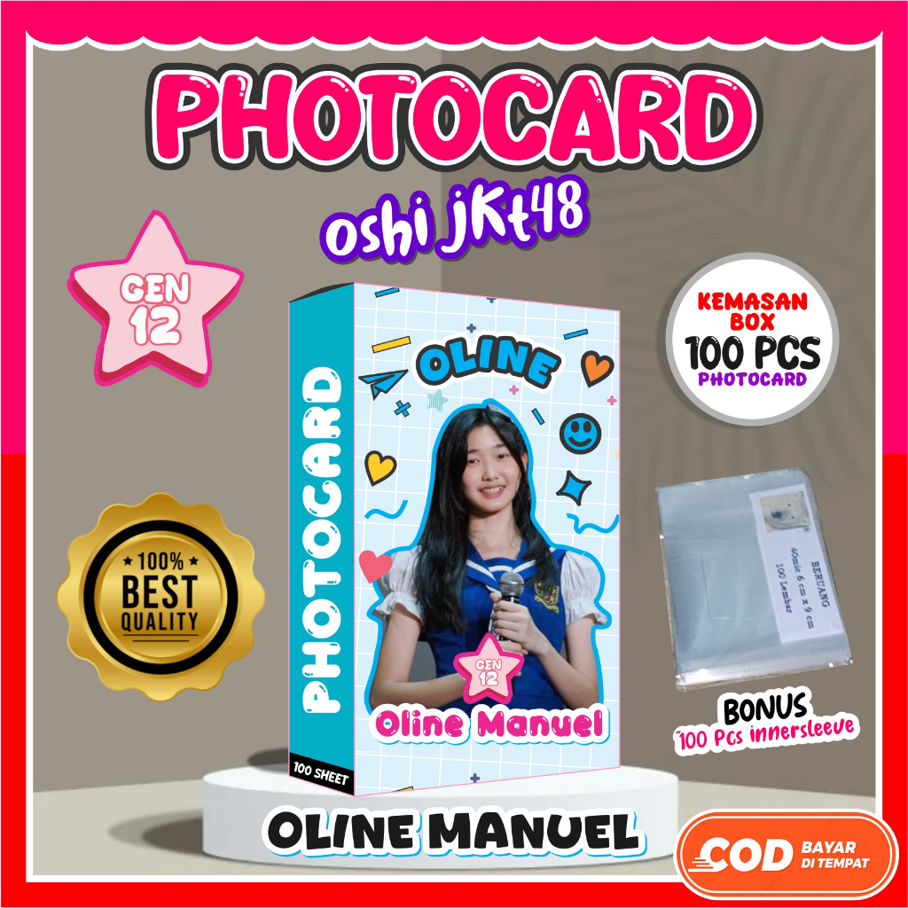 Jual 100 Photocard Oline Member JKT48 GRATIS 100 Innersleeve | OSHI JKT48 | Shopee Indonesia