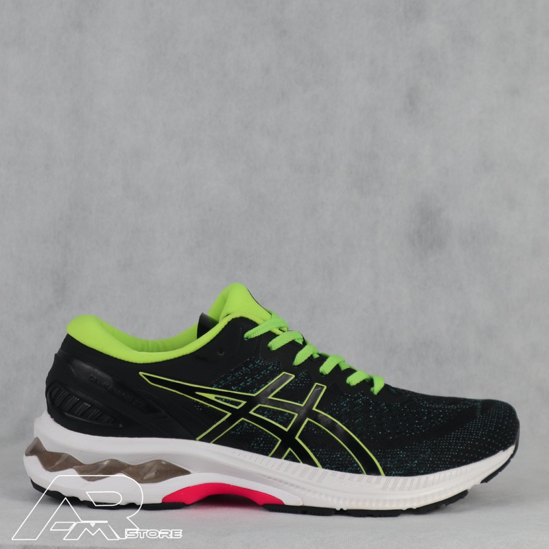 Jual Asics gel kayano 27 black green running shoes-sepatu lari pria ...