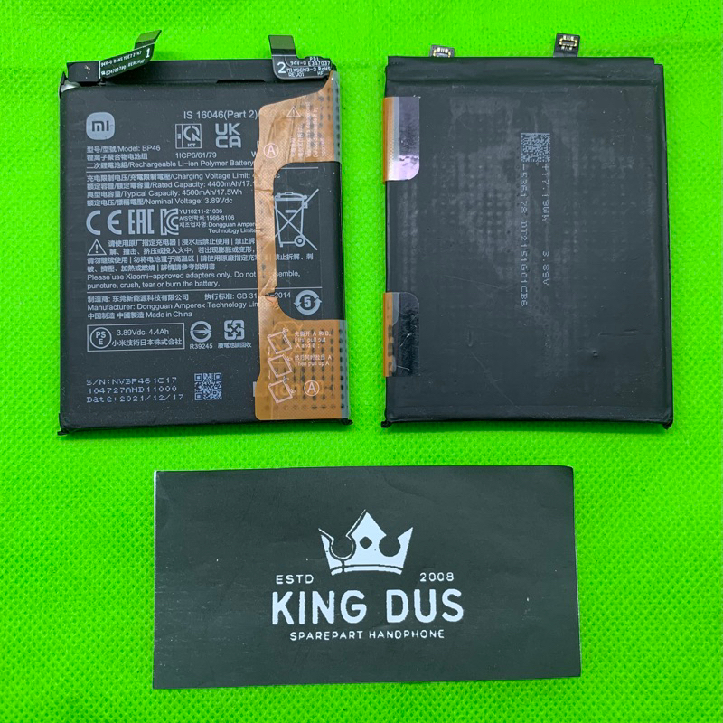 Jual BATERAI BATTERY BATRE BATERAY BP46 XIAOMI 12 MI 12 ORIGINAL ...