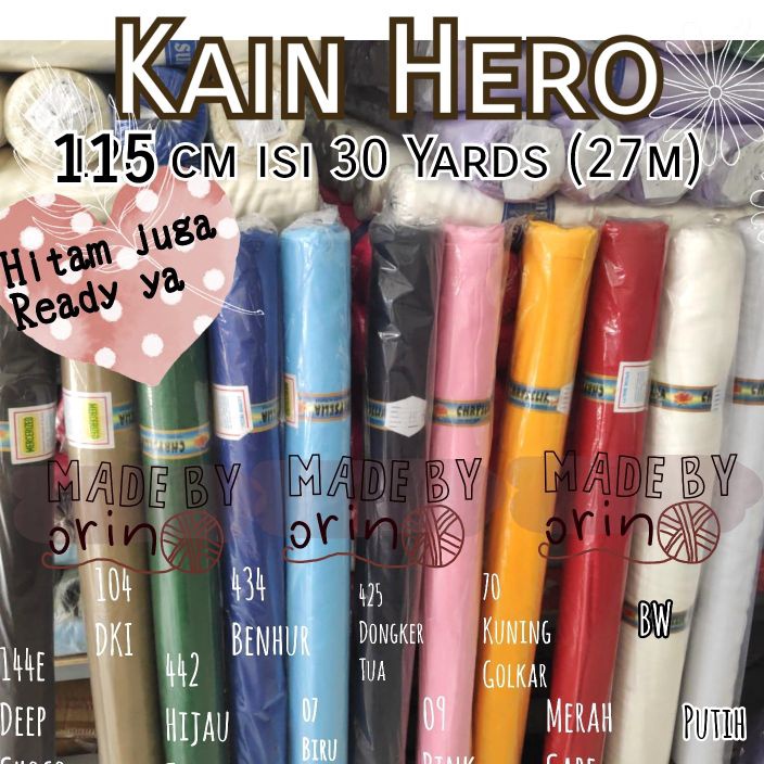 Jual 77 Kain Furing Hero 1 Roll Gulungan Kain Ero Kain Pelapis Kain ...