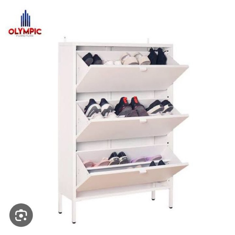 Jual lemari sepatu besi lemari besi olymsteel / olympic SR002 | Shopee Indonesia