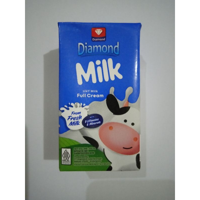 Jual susu kotak kecil diamond rasa full cream 125ml | Shopee Indonesia