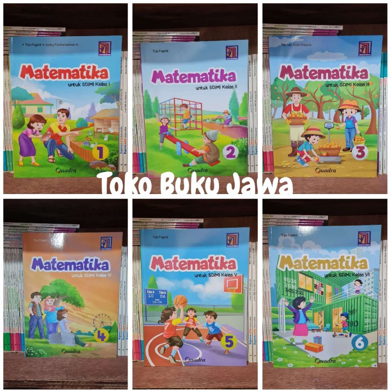 Jual New Buku SD Matematika Kelas 1 2 3 4 5 6 Quadra Kurikulum Merdeka ...