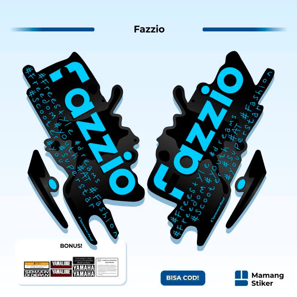 Jual Striping Fazzio Variasi (28) Original Custom Fazio Keren 2022 2023 ...