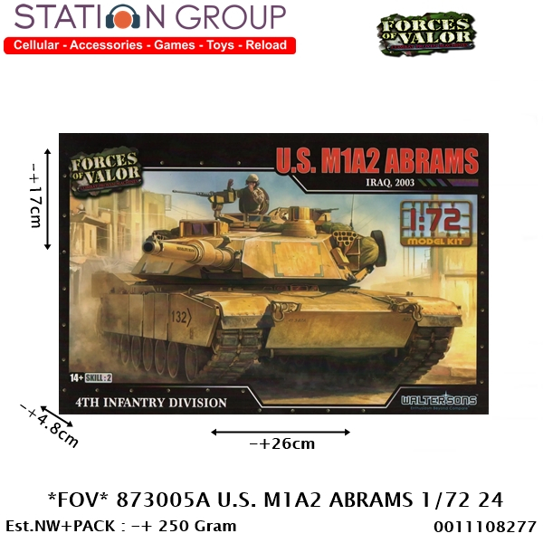 Jual FOV 873005A U.S. M1A2 ABRAMS 1-72 24 - GUNPLA MODEL KIT | Shopee ...