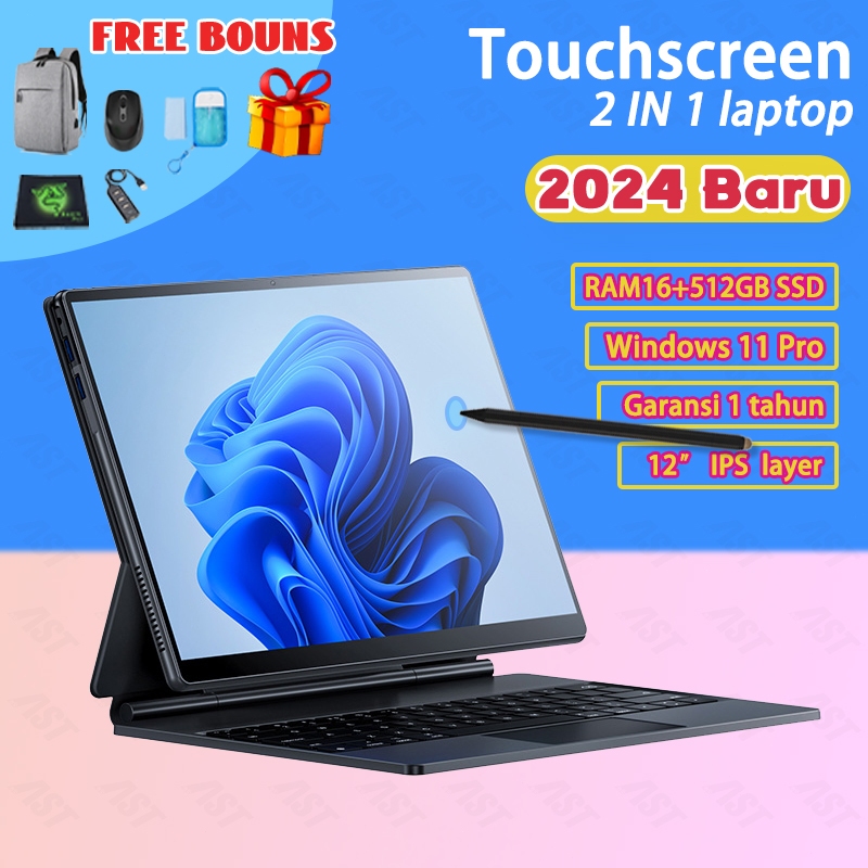 Jual [Mini PC+PAD] laptop touchscreen 2in1 12 inch RAM16g+512gb ssd layar sentuh windows 11 dan ...