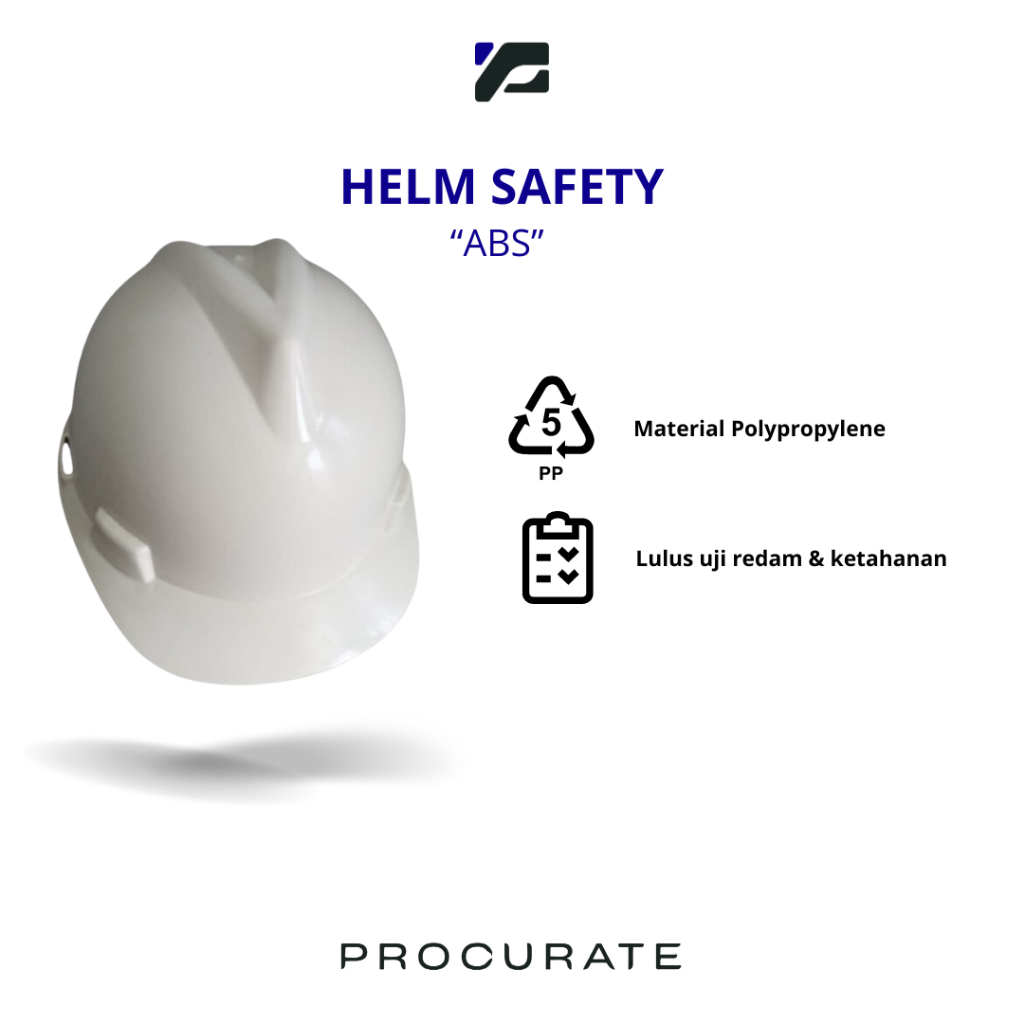 Jual Helm Safety Proyek / Helm Proyek ABS Putih Fullset | Shopee Indonesia