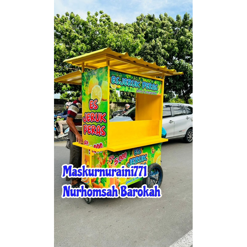 Jual GEROBAK ES JERUH , GEROBAK KONTAINER , BOOTH ES JERUK | Shopee ...