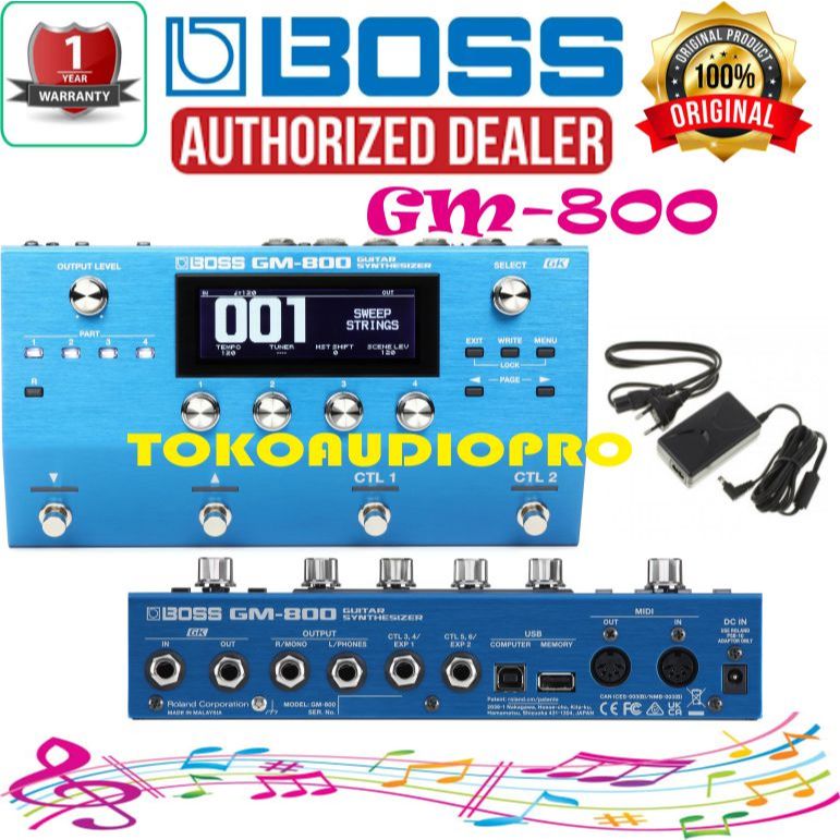 Jual Boss GM-800 Guitar Synthesizer Pedal Boss GM800 | Shopee Indonesia